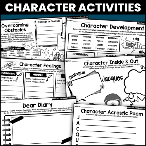 Manfish: A Story of Jacques Cousteau Read Aloud Book Companion ...