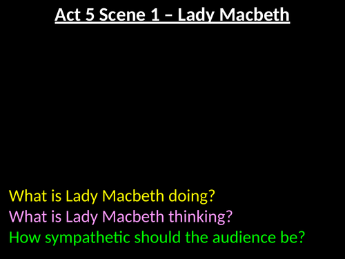 Lady Macbeth Revision | Teaching Resources