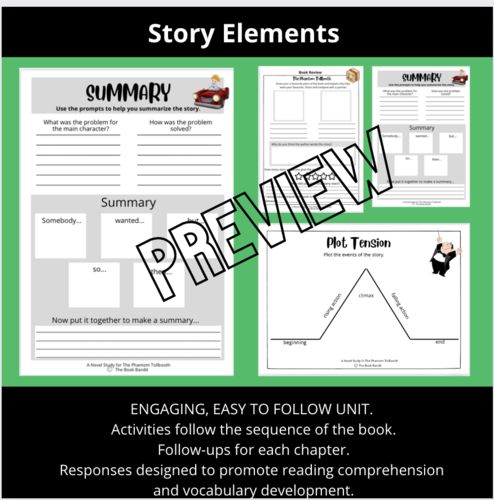 THE PHANTOM TOLLBOOTH by Norton Juster NOVEL STUDY and Reading ...