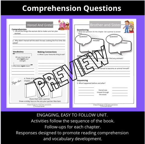 A TALE DARK & GRIMM by Adam Gidwitz NOVEL STUDY and Reading ...