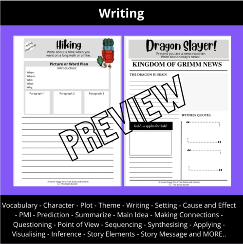 A TALE DARK & GRIMM by Adam Gidwitz NOVEL STUDY and Reading ...