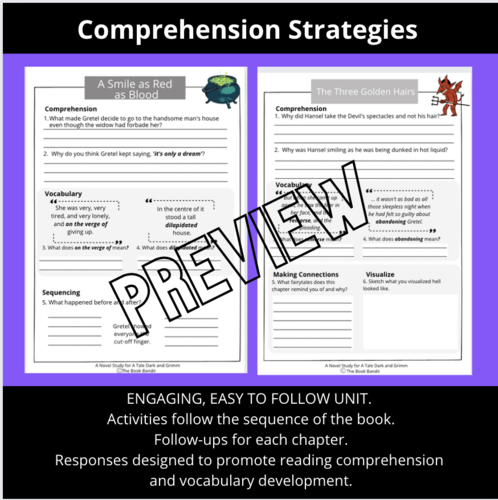 A TALE DARK & GRIMM by Adam Gidwitz NOVEL STUDY and Reading ...