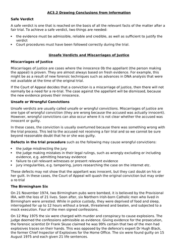 WJEC Criminology - Unit 3 (3) | Teaching Resources