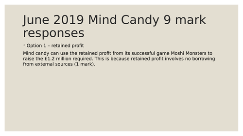 GCSE Edexcel Business Theme 1 6, 9, 12 marker practice | Teaching Resources
