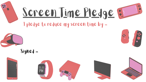 FREE Screen Time Pledge - Online Safety | Teaching Resources