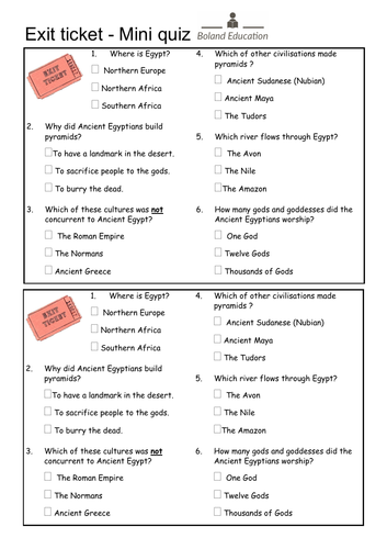 Ancient Egypt - What do I already know? (Lesson 1) | Teaching Resources