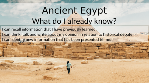 Ancient Egypt - What do I already know? (Lesson 1) | Teaching Resources