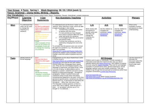 Flashback Story Planning Year 6 Late Again For School Powerpoints ...