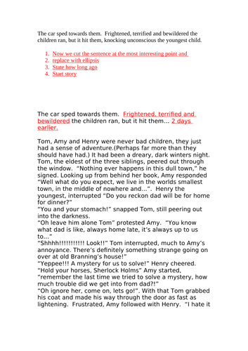 Flashback Story Planning Year 6 Late Again For School Powerpoints ...