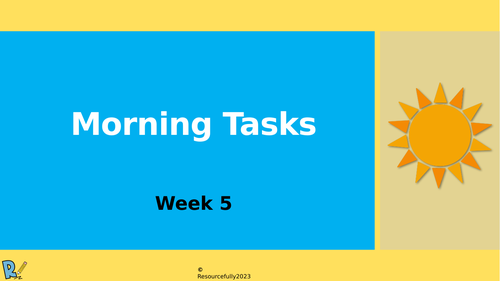 Year 4 Morning Work Autumn Term | Teaching Resources