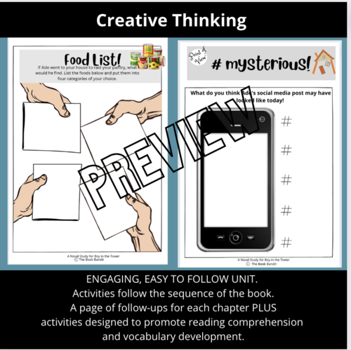 BOY IN THE TOWER by Polly Ho-Yen NOVEL STUDY and Reading Comprehension ...