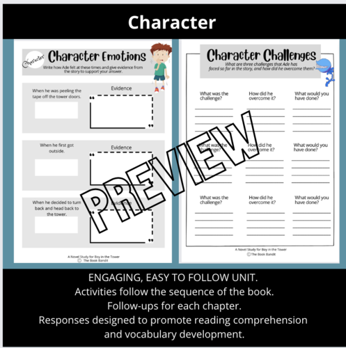 BOY IN THE TOWER by Polly Ho-Yen NOVEL STUDY and Reading Comprehension ...