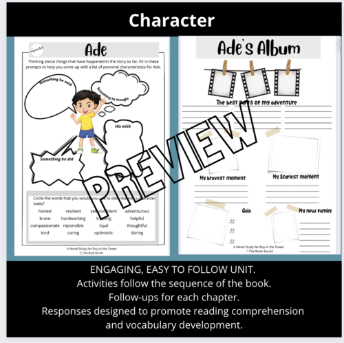 BOY IN THE TOWER by Polly Ho-Yen NOVEL STUDY and Reading Comprehension ...