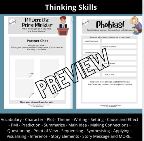 BOY IN THE TOWER by Polly Ho-Yen NOVEL STUDY and Reading Comprehension ...