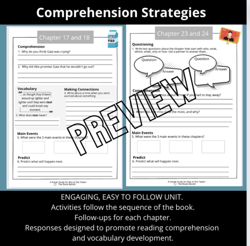 BOY IN THE TOWER by Polly Ho-Yen NOVEL STUDY and Reading Comprehension ...