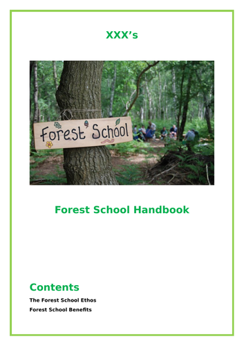Level 3 Forest School Leader Handbook | Teaching Resources