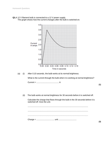 AQA GCSE Electricity topic | Teaching Resources