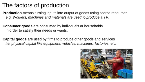 Factors of production | Teaching Resources