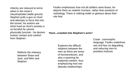 Birdsong by Sebastian Faulks bundle: AQA A level English lit: Ww1 and ...