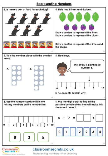 Year 2 Place value representing numbers | Teaching Resources