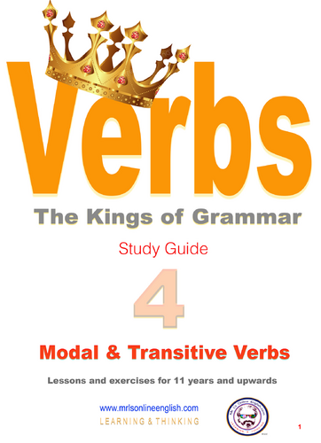Modal & Transitive Verbs Study Guide | Teaching Resources