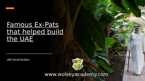 UAE Social Studies | Famous UAE Ex-Pats | 23 of 28 | Teaching Resources
