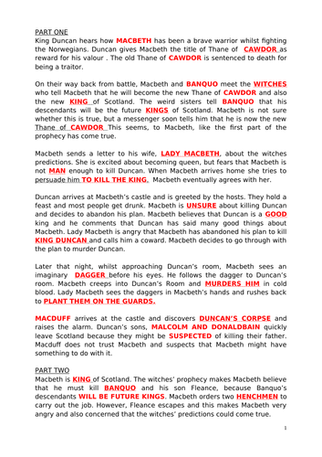 Macbeth - AQA - Full Scheme / Unit of Work with extracts and booklet ...
