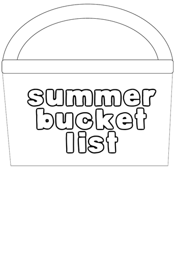 Summer Bucket List Craft - End of the Year Activities | Teaching Resources