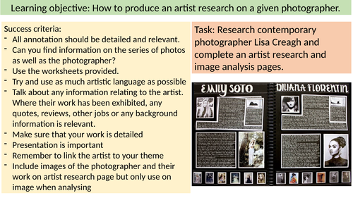 Photography GCSE and A level Lisa Creagh Scanography full unit ...