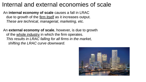 External economies of scale | Teaching Resources