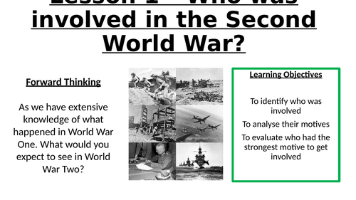 World War Two Lessons KS3 | Teaching Resources