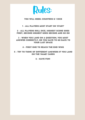 PSHE RSE Board Game | Teaching Resources PSHE RSE Board Game | Teaching Resources