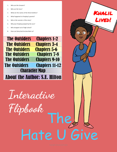 The Hate U Give Interactive Flip book Study Guide | Teaching Resources