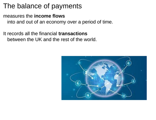 The current account balance of payments | Teaching Resources