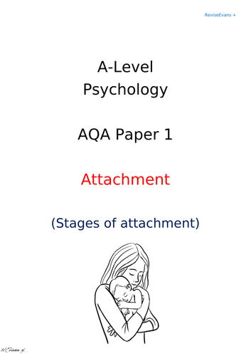Schaffer's stages of attachment A01 (AQA) | Teaching Resources
