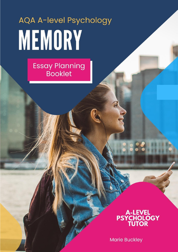 Essay Planning Booklet | Memory | AQA Psychology | Teaching Resources