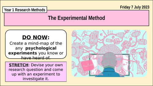 A-Level Psychology - THE EXPERIMENTAL METHOD [Year 1 Research Methods ...
