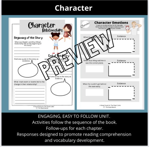 THE SHARK CALLER by Zillah Bethell NOVEL STUDY and Reading ...