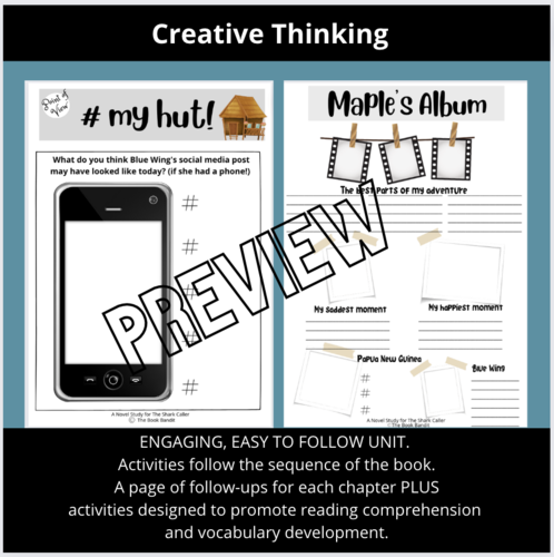 THE SHARK CALLER by Zillah Bethell NOVEL STUDY and Reading ...