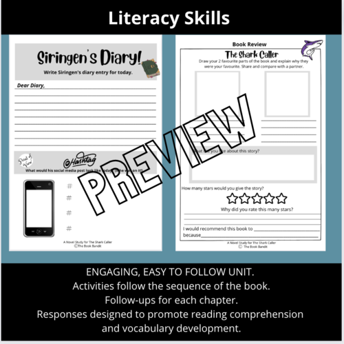 THE SHARK CALLER by Zillah Bethell NOVEL STUDY and Reading ...