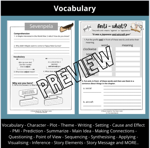 THE SHARK CALLER by Zillah Bethell NOVEL STUDY and Reading ...