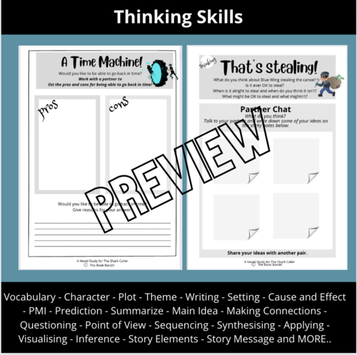 THE SHARK CALLER by Zillah Bethell NOVEL STUDY and Reading ...