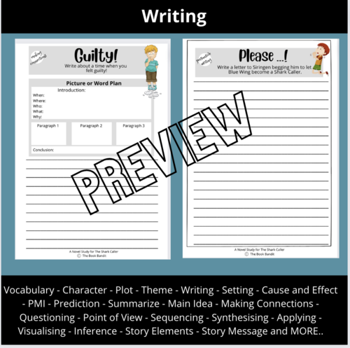 THE SHARK CALLER by Zillah Bethell NOVEL STUDY and Reading ...