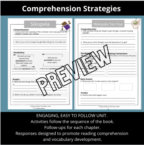 THE SHARK CALLER by Zillah Bethell NOVEL STUDY and Reading ...