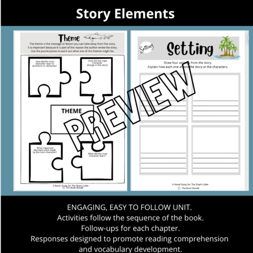 THE SHARK CALLER by Zillah Bethell NOVEL STUDY and Reading ...