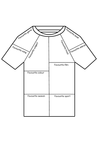 All About Me T-Shirt - Back to School Art Craft - English and Spanish ...