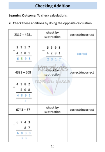 Functional Skills Maths Level 1 - Addition and Subtraction Workbook ...