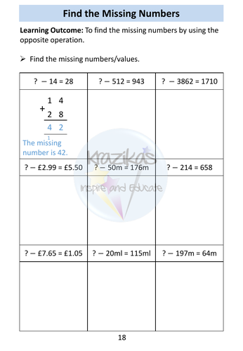 Functional Skills Maths Level 1 - Addition and Subtraction Workbook ...