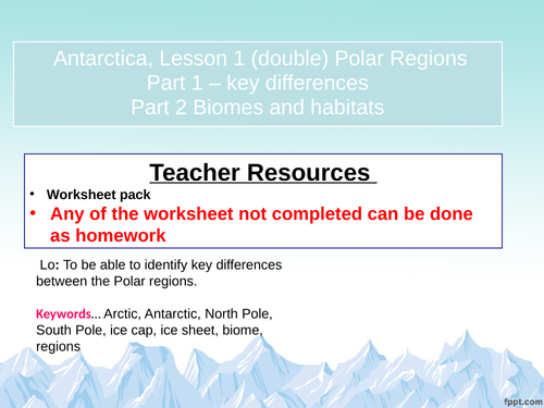 Comparing Polar Regions - Introduction to Antarctica topic | Teaching ...