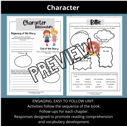 RAVEN WINTER by Susanna Bailey NOVEL STUDY and Reading Comprehension ...
